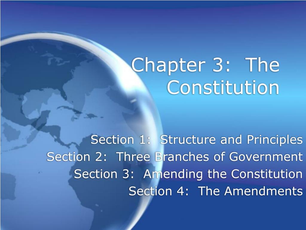 PPT - Chapter 3: The Constitution PowerPoint Presentation, free ...