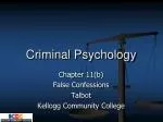 PPT - Notes: Criminal Psychology PowerPoint Presentation, free download ...