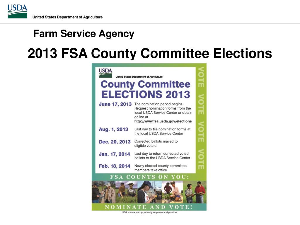 PPT - 2013 FSA County Committee Elections PowerPoint Presentation, free ...