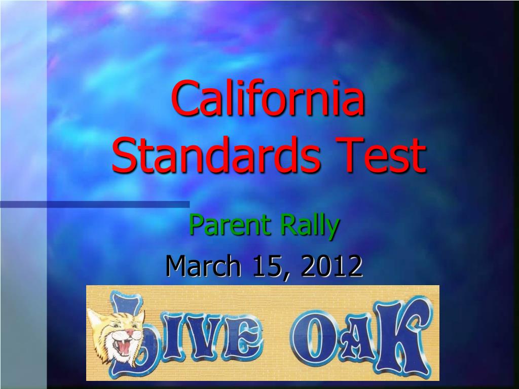 PPT - California Standards Test PowerPoint Presentation, free download ...