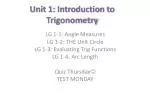 PPT - Introduction to Trigonometry PowerPoint Presentation, free ...