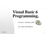 PPT - Visual Basic Programming PowerPoint Presentation, free download - ID:5125198