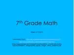 PPT - 7 th Grade Math PowerPoint Presentation, free download - ID:6239371