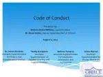 PPT - Code of Conduct PowerPoint Presentation, free download - ID:1584903