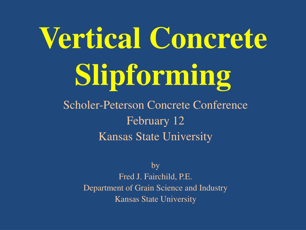 PPT - Vertical Concrete Slipforming PowerPoint Presentation, free ...