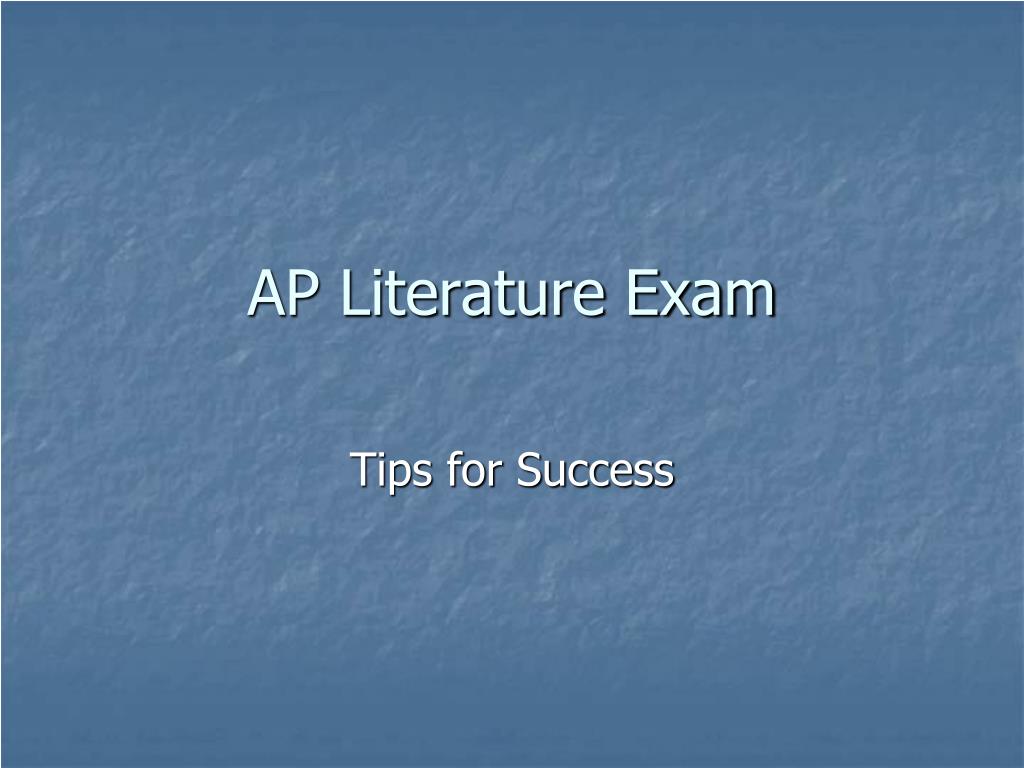 PPT - AP Literature Exam PowerPoint Presentation, free download - ID ...