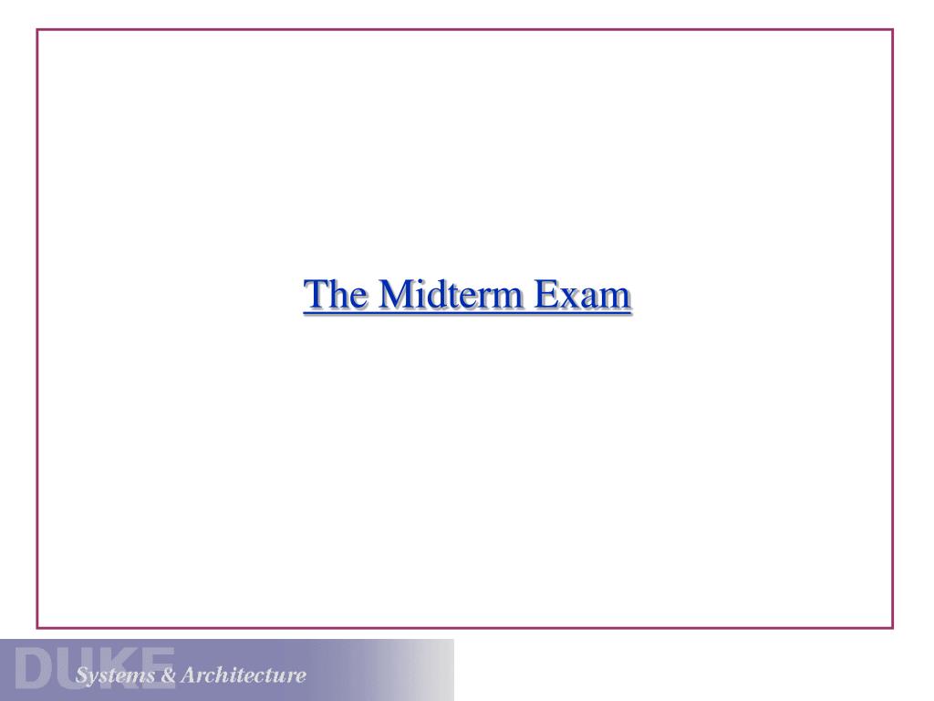 PPT - The Midterm Exam PowerPoint Presentation, free download - ID:6543293