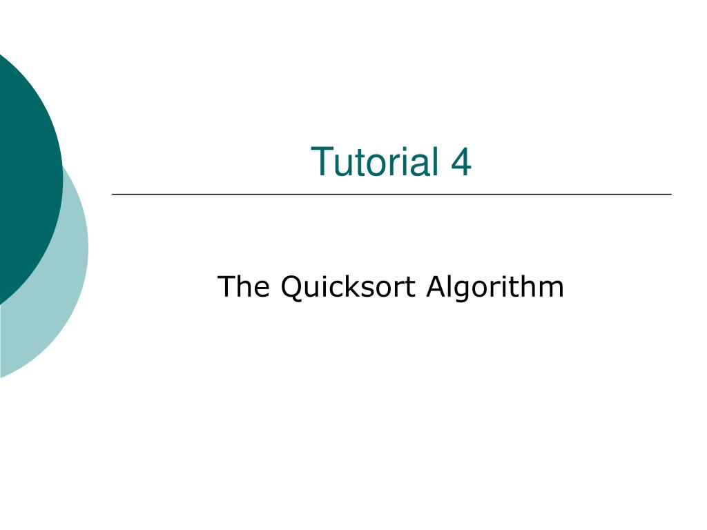 PPT - Mastering QuickSort Algorithm Tutorial PowerPoint Presentation ...