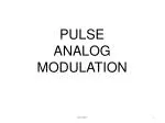 PPT - PULSE MODULATION TECHNIQUES PowerPoint Presentation, free ...