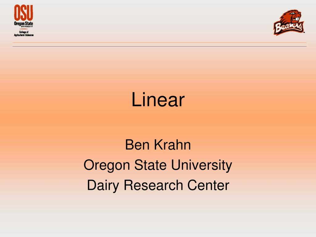 PPT - Linear PowerPoint Presentation, free download - ID:6546367