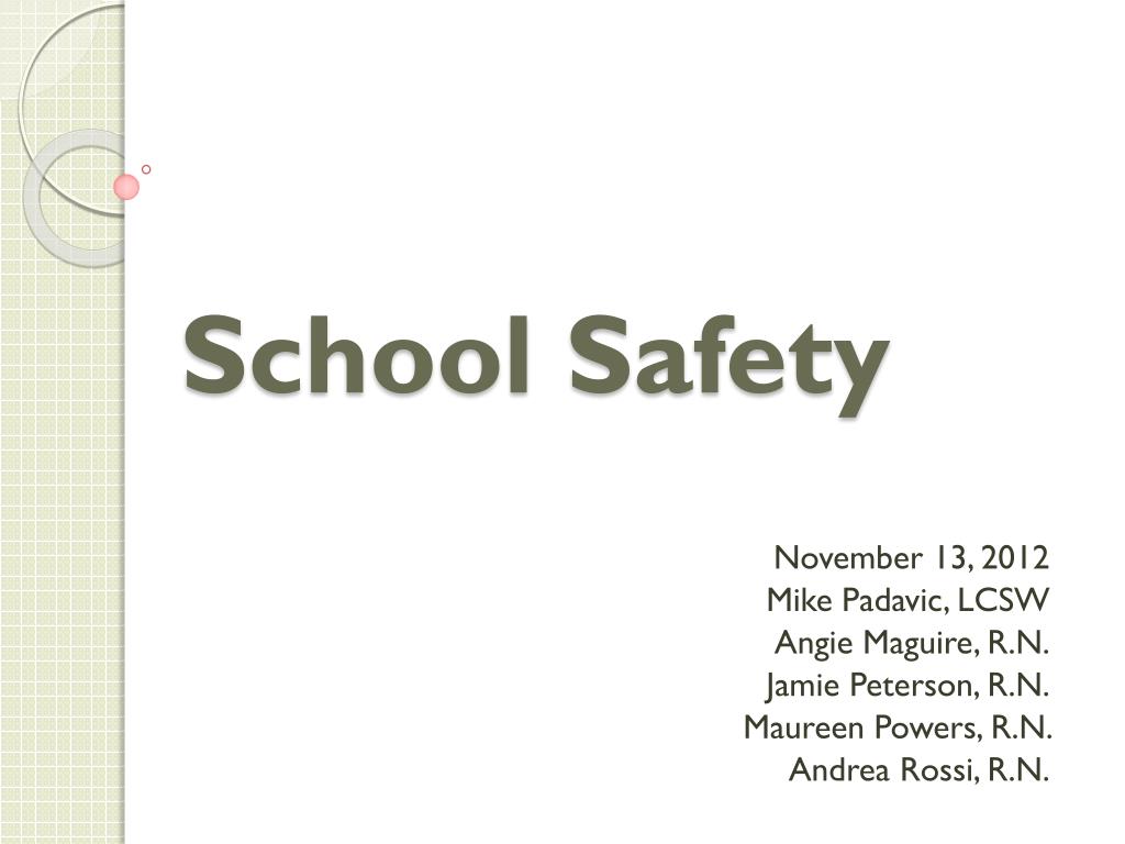 PPT - School Safety PowerPoint Presentation, free download - ID:6547101
