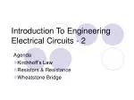 PPT - Introduction To Engineering Electrical Circuits - 2 PowerPoint ...