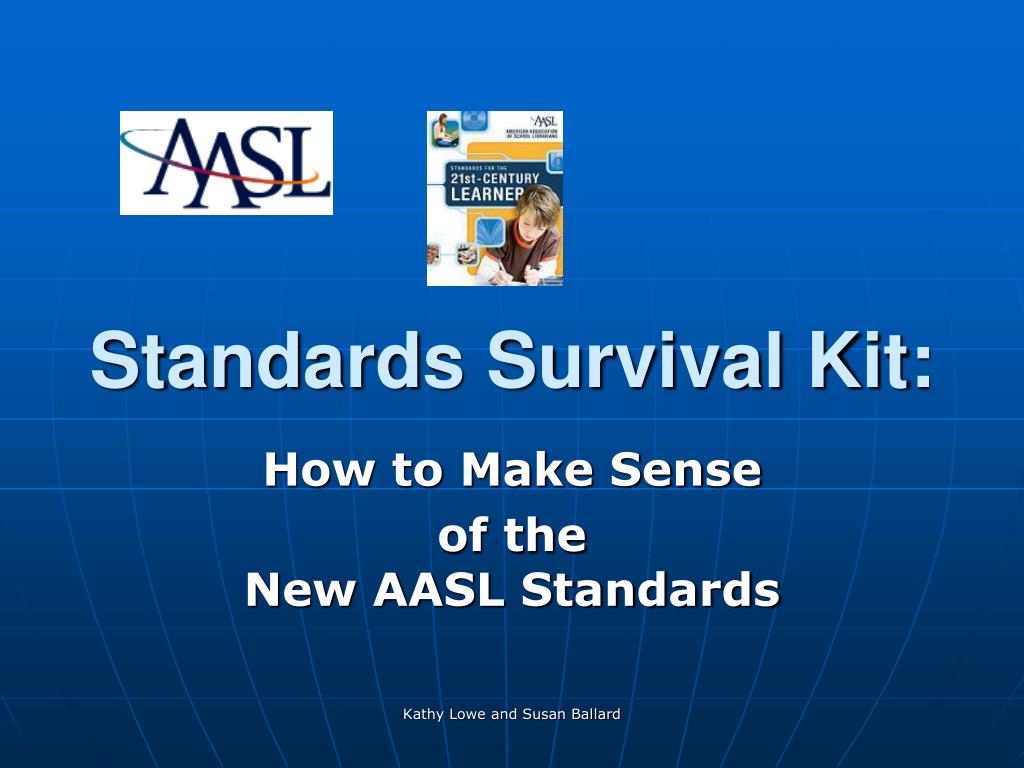 PPT - Standards Survival Kit: PowerPoint Presentation, free download ...
