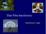 PPT - Thin Film Interference PowerPoint Presentation, free download ...