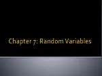 PPT - Chapter 2. Random Variables PowerPoint Presentation, free ...