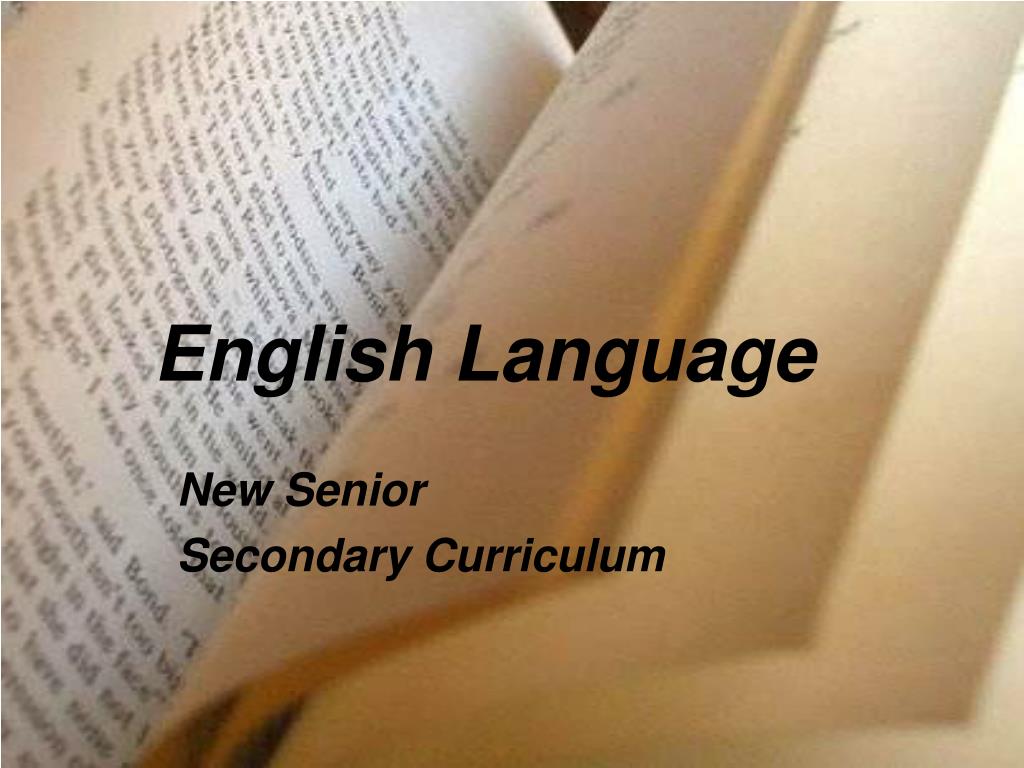 PPT - English Language PowerPoint Presentation, free download - ID:6554527