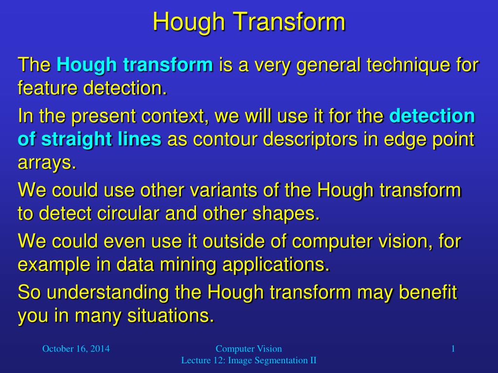 PPT - Hough Transform PowerPoint Presentation, free download - ID:6555685