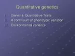 PPT - Quantitative genetics and breeding theory PowerPoint Presentation ...