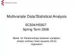 PPT - Multivariate Data Analysis Chapter 1 - Introduction PowerPoint Presentation - ID:6184004