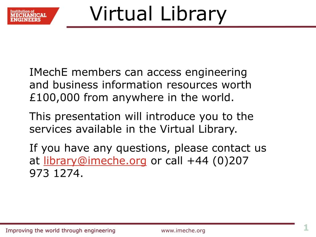 PPT - Virtual Library PowerPoint Presentation, free download - ID:6561043