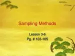 PPT - ECOLOGICAL SAMPLING METHODS PowerPoint Presentation, free ...