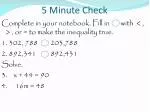 PPT - 5 MINUTE ASSESSMENT PowerPoint Presentation, free download - ID:25123