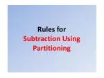 PPT - Rules for subtraction using a number line. PowerPoint ...
