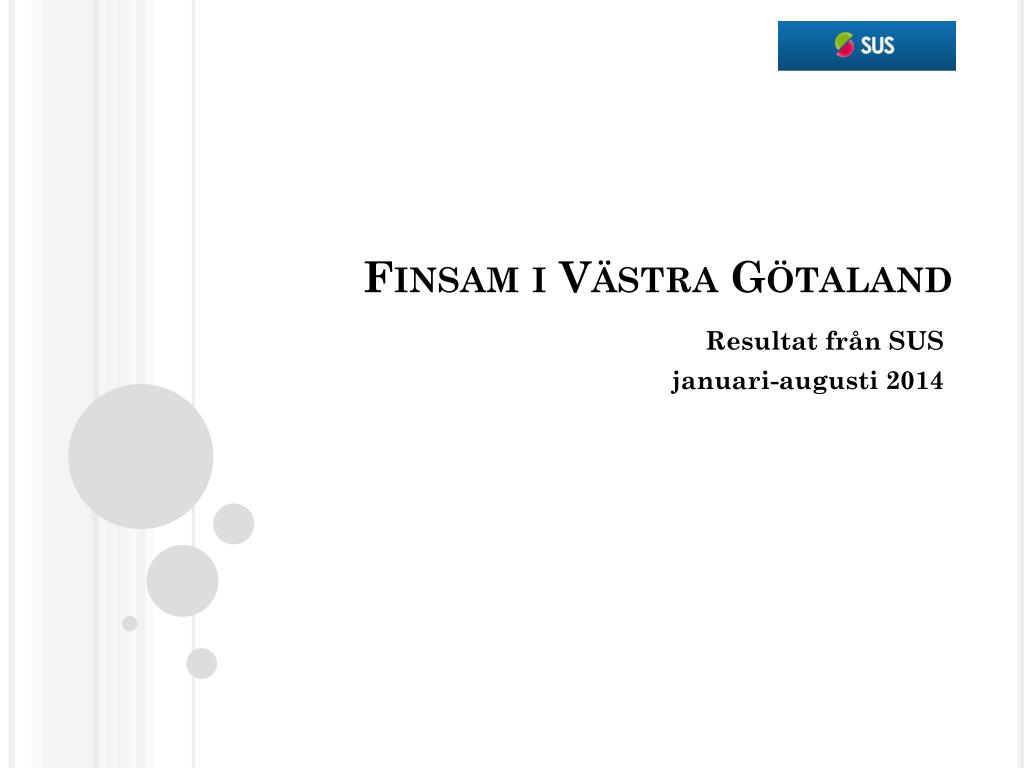 PPT - Finsam i Västra Götaland PowerPoint Presentation, free download ...