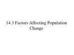 PPT - Factors Affecting Population Change PowerPoint Presentation, free ...
