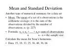 PPT - Mean and Standard Deviation PowerPoint Presentation, free ...