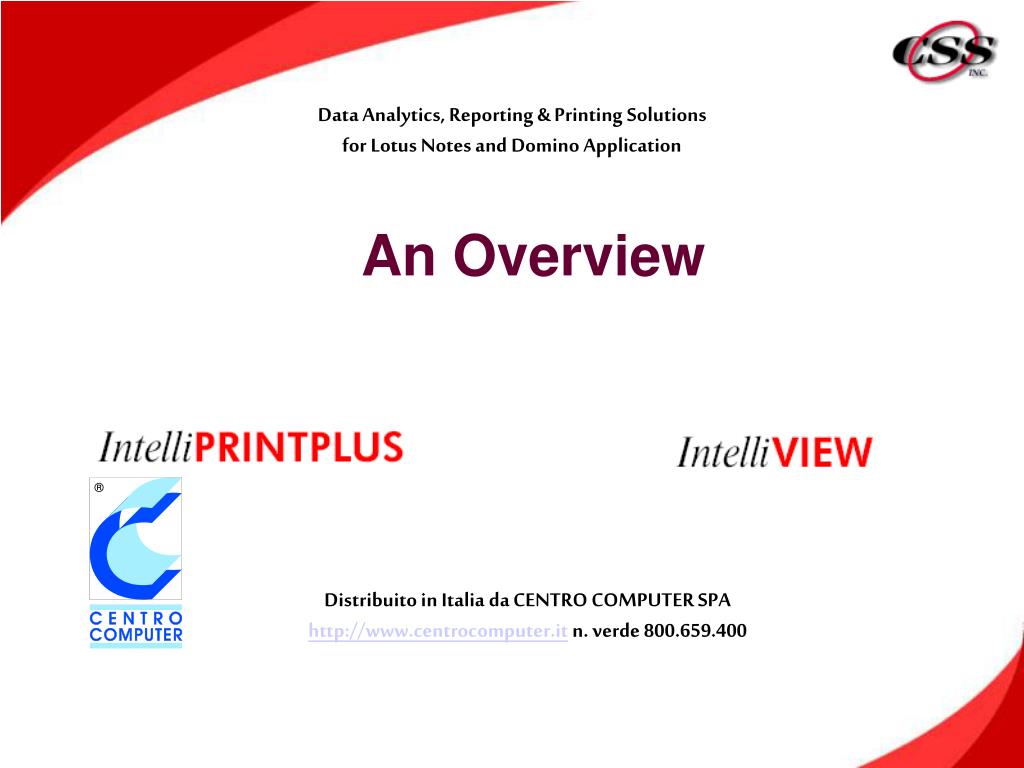 PPT - Data Analytics, Reporting & Printing Solutions for Lotus Notes ...