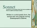 PPT - Sonnet 19 PowerPoint Presentation, free download - ID:4480953