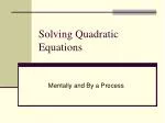 PPT - Softmath for Solving Quadratic Equations Problems PowerPoint ...