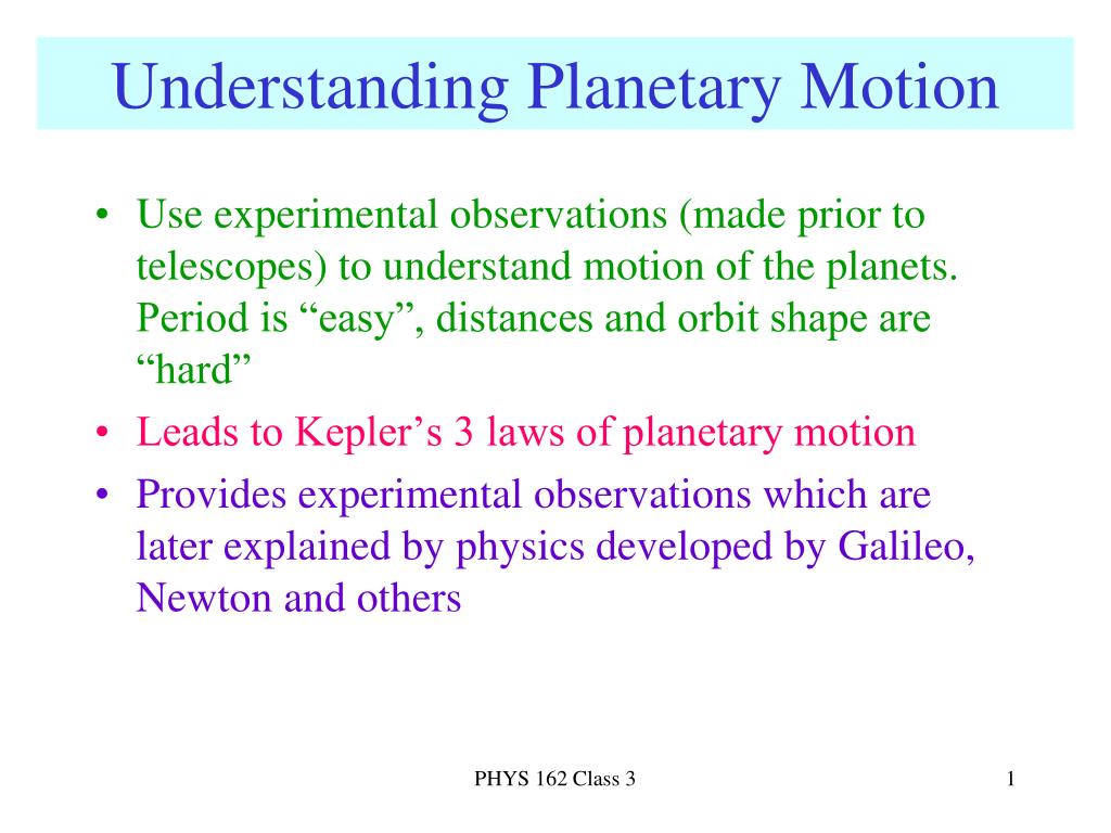 PPT - Understanding Planetary Motion PowerPoint Presentation, free ...