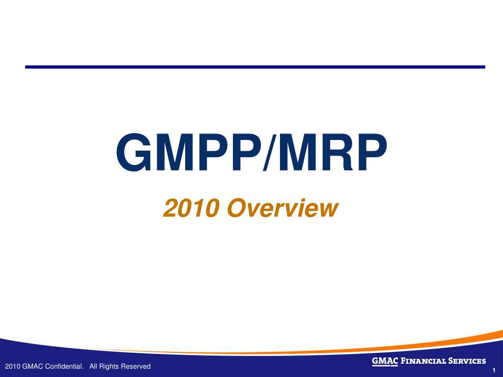 PPT - GMPP/MRP PowerPoint Presentation, free download - ID:6573621
