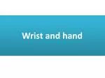 PPT - Hand and Wrist Arthritis PowerPoint Presentation, free download ...