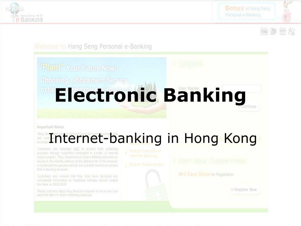 PPT - Electronic Banking PowerPoint Presentation, free download - ID ...