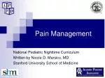 PPT - Pain Management PowerPoint Presentation, free download - ID:161581