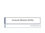 PPT - Assessment of Intelligence and General Ability Chapter 8 ...
