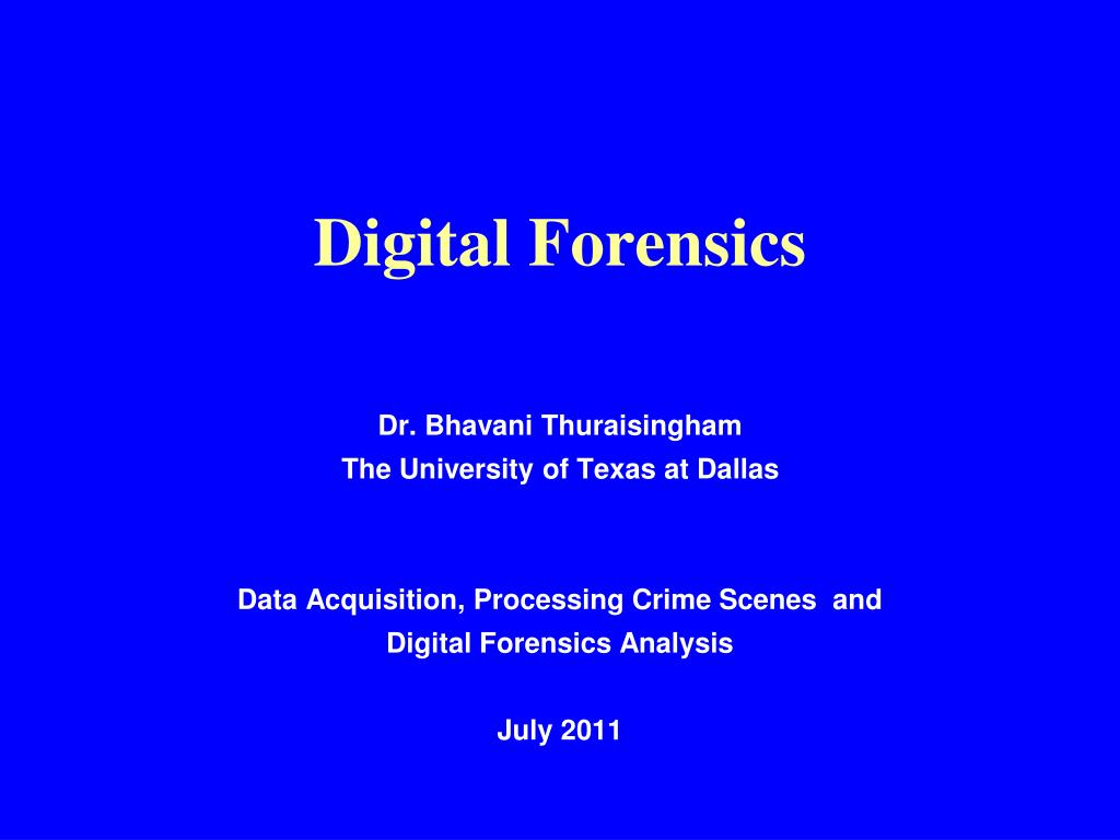 PPT - Digital Forensics PowerPoint Presentation, free download - ID:6586045