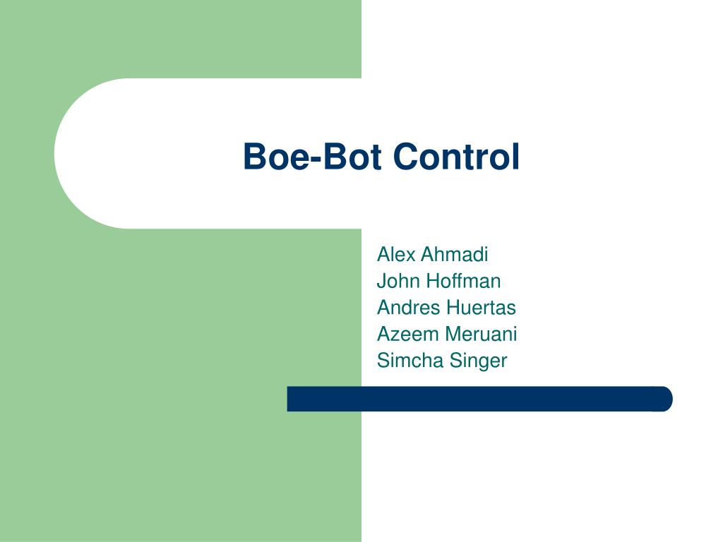 PPT - Boe-Bot Control PowerPoint Presentation, free download - ID:6588049