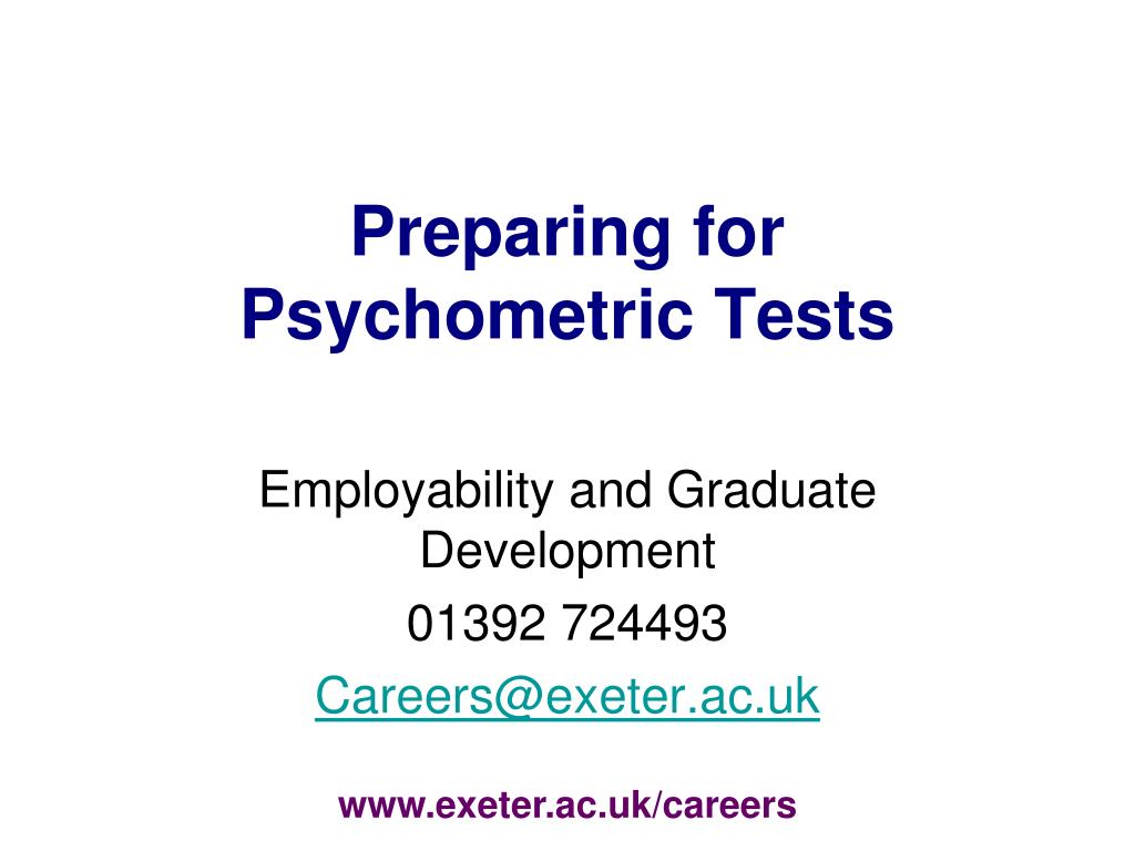 PPT - Preparing for Psychometric Tests PowerPoint Presentation, free ...