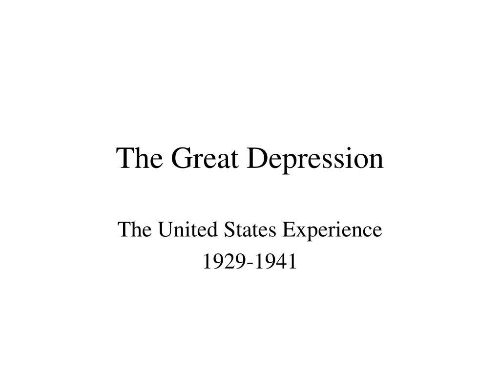 PPT - The Great Depression PowerPoint Presentation, free download - ID ...