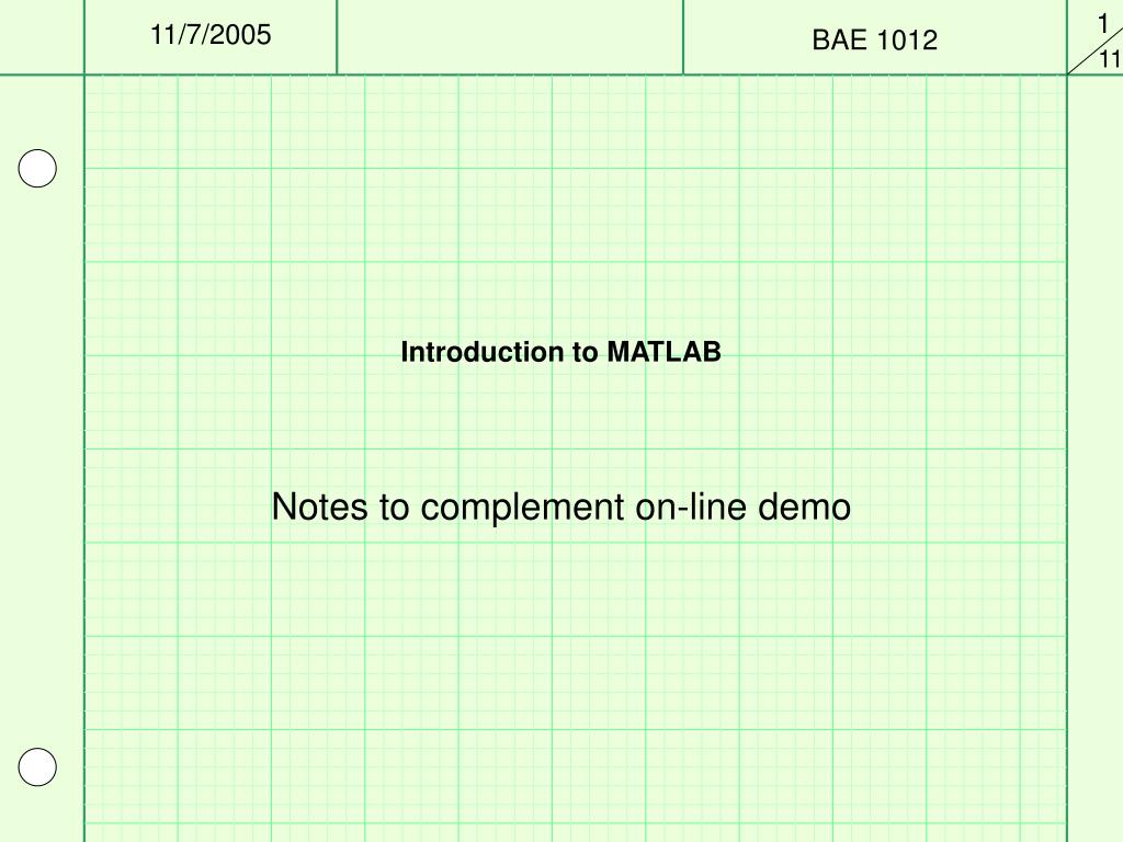 PPT - Introduction to MATLAB PowerPoint Presentation, free download ...