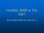 PPT - EMERGENCIAS CON MATERIALES PELIGROSOS HAZMAT (HAZARDOUS MATERIALS ...