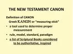 PPT - THE NEW TESTAMENT CANON PowerPoint Presentation, free download ...