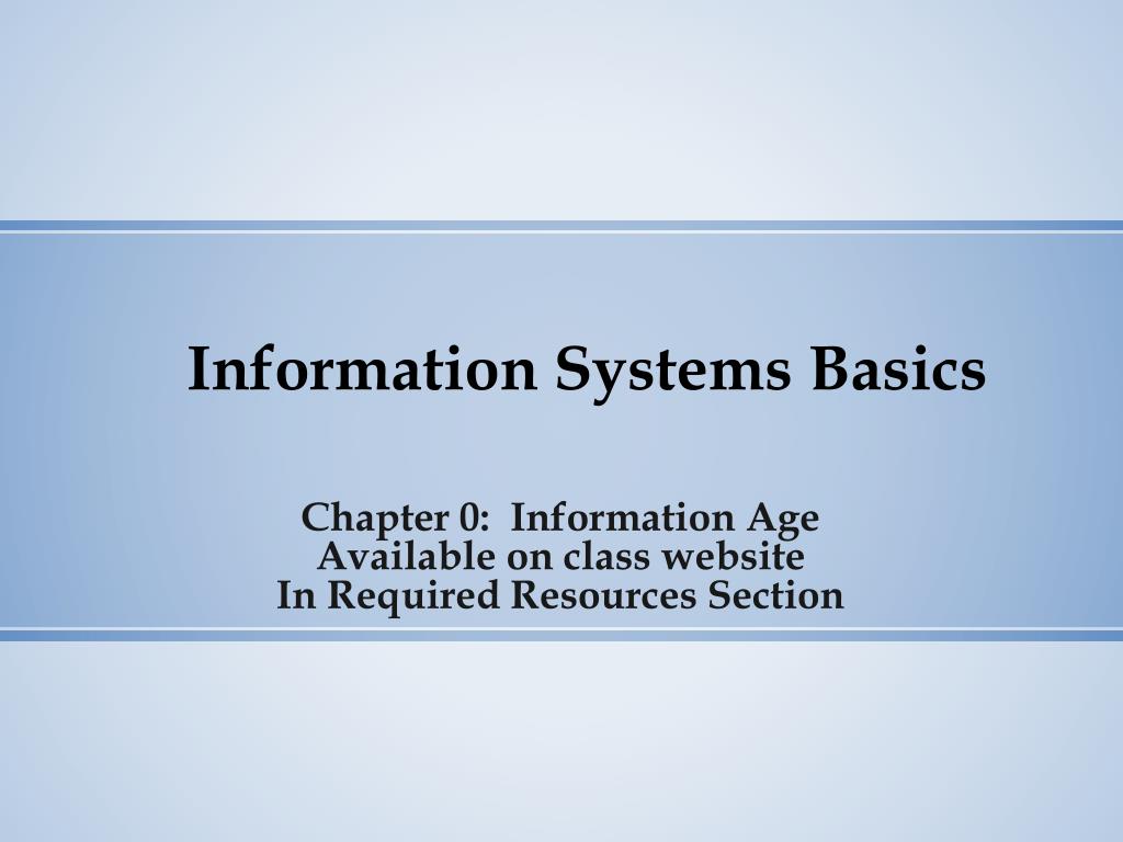 PPT - Information Systems Basics PowerPoint Presentation, free download ...