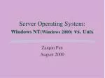 PPT - Windows NT Operating System PowerPoint Presentation, free ...