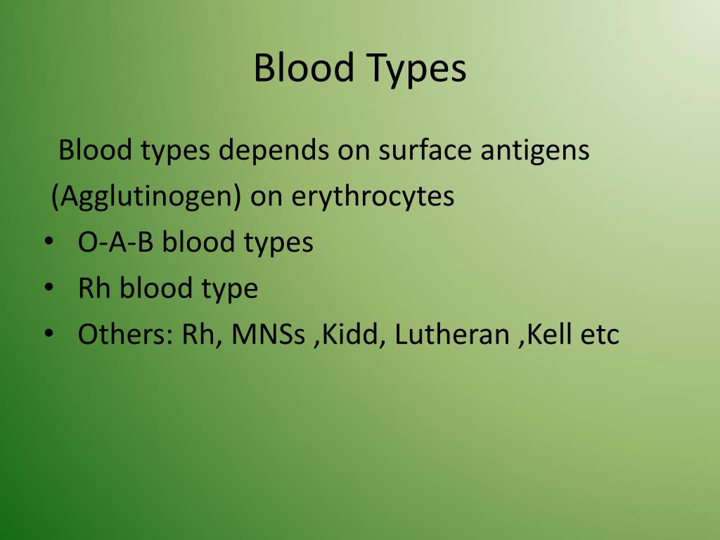 PPT - Blood Types PowerPoint Presentation, free download - ID:6593929