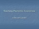 PPT - Teaching Phonemic Awareness PowerPoint Presentation, free ...
